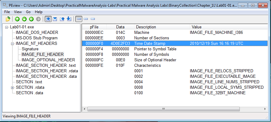Practical Malware Analysis - Lab 1 write-up - MalwarePenguin - Blog